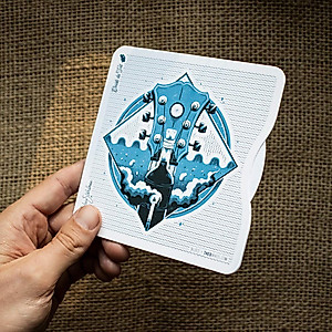 Theo Wheel - Music Theory Made Simple (Blue - Blues) - Circle of Fifths Educational Tool, Learn Major & Minor Chords for Guitar, Made In The USA - Version 2