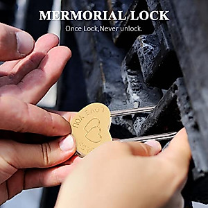 VerRich 3.5" 50mm Love Lock Single Heart Shaped Padlock Love You Forever for Lovers Wedding, Bridge,Paris,Anniversary(NO Key)