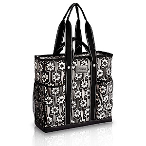 DEMOMENT Water Resistance Large Canvas Utility Tote Bag,Work Teacher Nurse Shoulder Women Bag (Sunflower)…