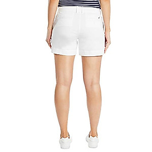 Nautica womens Comfort Tailored Stretch Cotton Solid and Novelty Casual Shorts, Bright White, 10 US