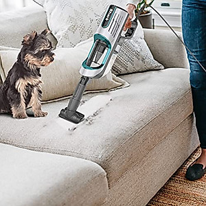 SHARK HZ251 Ultralight Corded Stick Vacuum with Self-Cleaning Brushroll, Blue/White (Renewed)