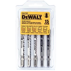 DeWalt 15 Piece T-Shank JIG Saw Set
