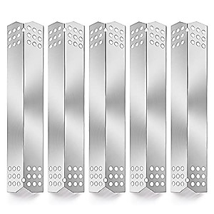 Criditpid Replacement Parts for Nexgrill 720-0882A 720-0896 720-0830H 720-0783E, Grill Master 720-0697 720-0737, Set of 5 Stainless Steel Flame Tamer Parts for Nexgrill 720-0882A 5 Burner Grill