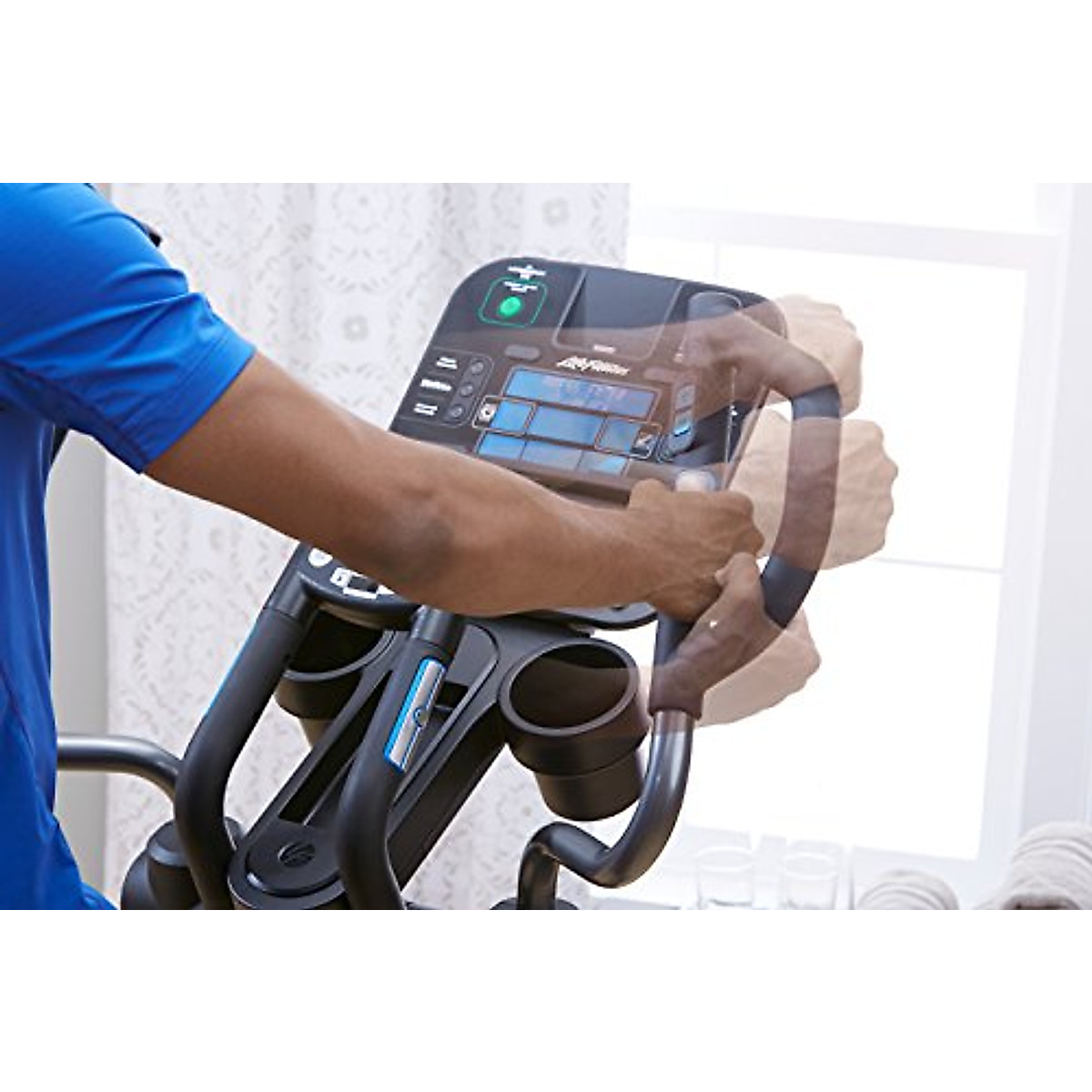 Life Fitness E5 Cross Trainer Elliptical Exercise Machine with Go Console, Titanium