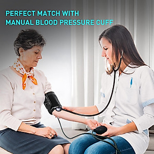 SCIAN Stethoscope - Single Head Cardiology Stethoscopes for Nurses, Doctors and Nursing School Students, Ideal for Blood Pressure Monitoring Home Diagnostics Medical Supplies, Black