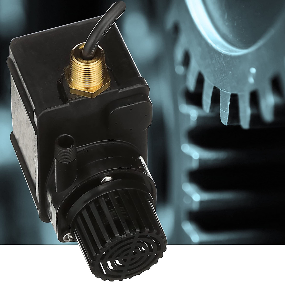 Little Giant PE-2YSA 115 Volt, 1/40 HP, 300 GPH Glass-Filled Polyester Submersible Parts Washer Pump for Aqueous Solutions or UL-listed Solvents with 6-Ft. Power Cord (plug-less), Black, 518550