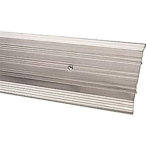 Pemko Aluminum Fluted Saddle Threshold, Mill Finish, 5"W x 72"L x 1/2"H