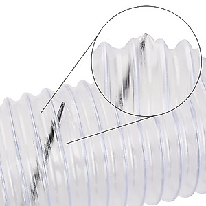 WYNNsky 4 Inch PVC Dust Collection Hose, 10 Feet Vacuum Hose for Woodworking