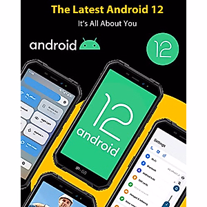 Ulefone Rugged Smartphone Unlocked, Armor X6 Pro(2022) IP69K Waterproof Phone, Android 12 8GB+32GB, 13MP+5MP, 5.0 inch, 4000mAh Battery, Global Dual 4G, NFC, Face ID Compass+GPS Shockproof (Orange)