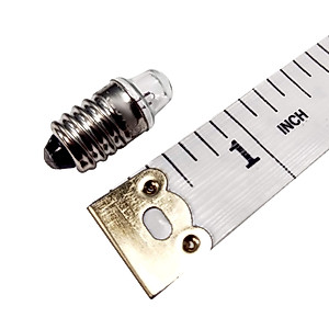 Sci-Supply Pack of 10 E10 Miniature Screw Base Light Bulbs, 1.5V / 0.3A Flashlight Style, Incandescent …