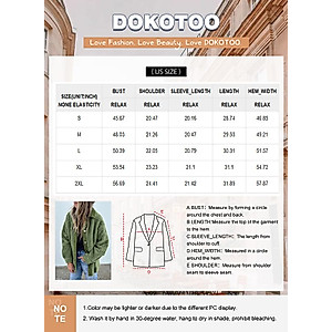 Dokotoo Womens Coat Long Sleeve Lightweight Buttons Sherpa Jackets Fleece Corduroy Winter Coats Fashion Plus Size Lapel Jacket for Women Outwear Grey XX-Large