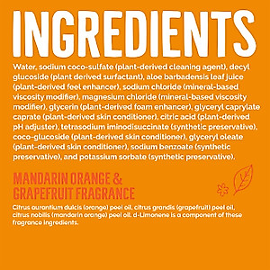 Seventh Generation Hand Soap Refills Mandarin Orange & Grapefruit, Transparent, Mandarin Orange & Grapefruit REFILL, 24 Fl Oz, Pack of 3