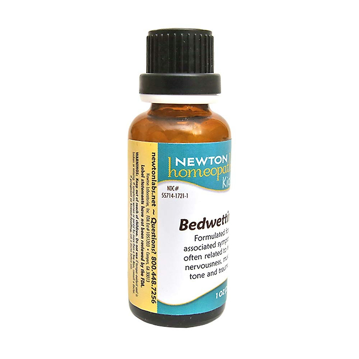 Newton Homeopathics Kids Bedwetting Pellets 1 oz. Bottle, 28 g Homeopathy for Kids Homeopathic Remedy