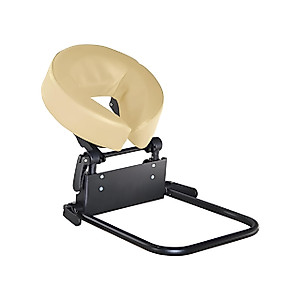Master Massage Home Use Sleeping Mattress Top Massage Kit-Adjustable Headrest Face Pillow Cradle & Face Cushion Support Bracket, Head Face Rest Support- Eye Surgery Recovery - Cream