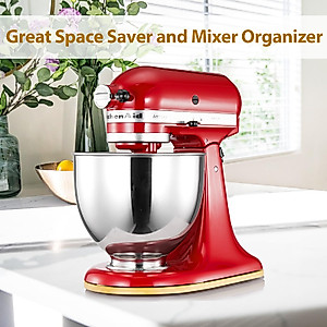 Mixer Mat Slider for KitchenAid 4.5-5 Qt Tilt Head Stand Mixer - Bamboo Kitchen Appliance Sliding Tray Mixer Mover Slider Board Compatible with Kitchen aid 4.5-5 Qt Stand Mixer, KitchenAid Artisan