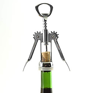 Norpro FG2 Corkscrew, Steel, 7 in L x 2 in W x 1-1/4 in D, Silver