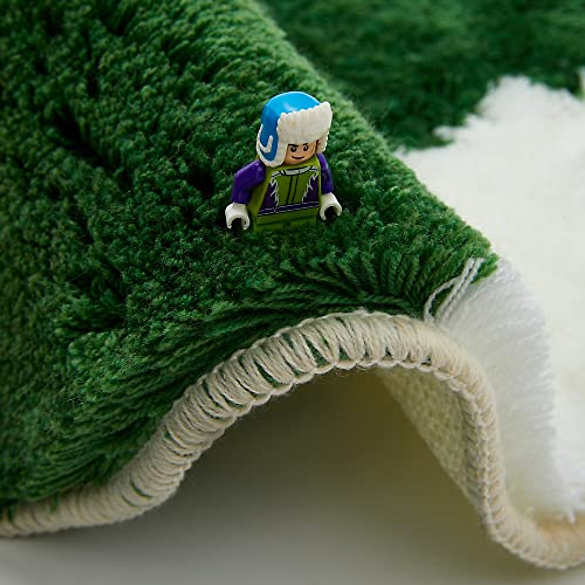 Beyond Deco Mushroom Rug,35" L x 35" W Tufted Handmade Rug Non Slip Round Living Room and Bathroom Rug,Water Resistant Mario Bath Mat and Stylish Carpet,Plush Rugs for Living Room.Mushroom Rugs