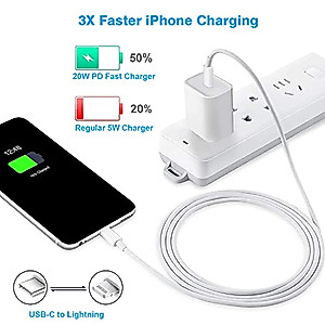 iPhone Charger, [MFi Certified]Apple iPhone Charger Fast Charging,2-Pack 20W USB C Fast Charger Block Adapter with Fast Charging cords for iPhone 14/14 Pro/14 Pro Max/14 Plus/13/12/11/Xs Max/XR/X,iPad
