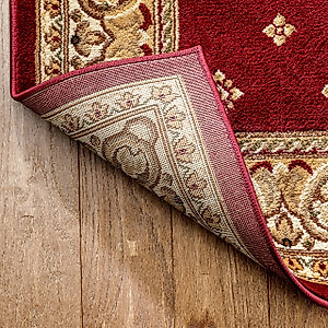 Well Woven Barclay Hudson Terrace Red Traditional Area Rug 5'3" X 7'3"