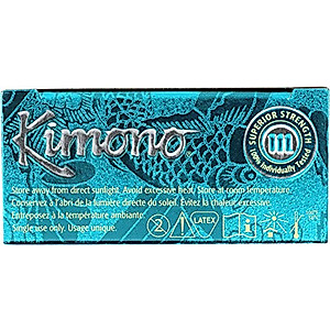 Kimono Microthin Plus - Premium Lubricated Natural Latex Condoms, Ultra Thin with Extra Moisture and AquaLube, Vegan-Friendly, No Latex Odor - Enhanced Sensitivity - Pack of 12