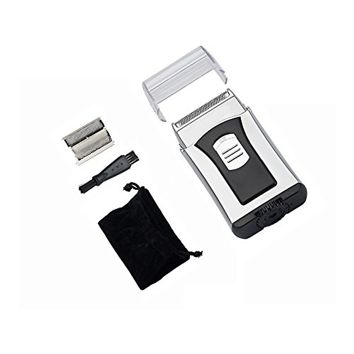 Men’s Foil Travel Shaver Tongtletech Electric Beard Razor Reciprocating Mini Washable Wet/Dry Hair Trimmer（Battery Operated）