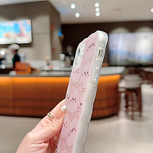 ZSYTZL Compatible with iPhone 11 Case Cute Cartoon Peach Rabbit with Cute Chain Design for Women Girls Aesthetic Kawaii Slim Soft TPU Transparent Case for iPhone 11-Peach Rabbit