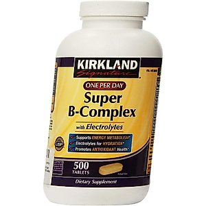 Kirkland Signature One Per Day Super B-Complex with Electrolytes,500 tablets