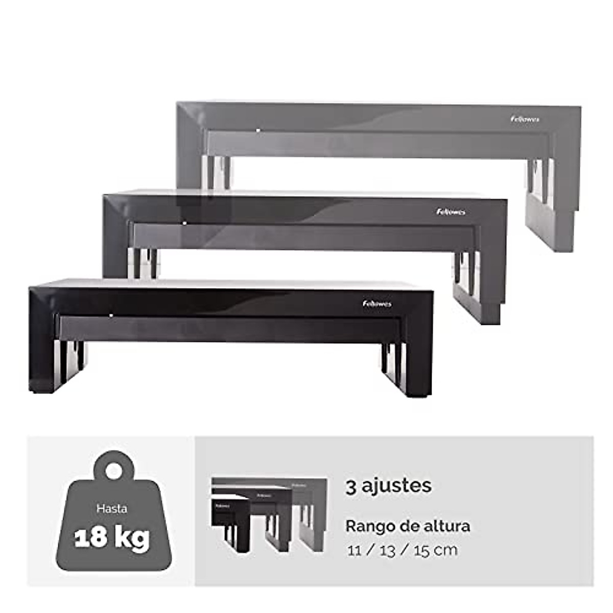 Fellowes 8038101 Designer Suites Monitor Riser