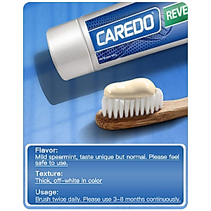 CAREDO Cavity Reversal Hydroxyapatite Toothpaste for Adults, Cavity Tooth Filler as Home Cavity Repair, Fluoride Free Reverse Cavities Treatment for Tooth Decay Repair, Remineralizing Repair 3.52OZ