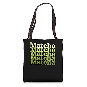 Vintage Matcha Lover Gift for Barista Retro Green Tea Party Tote Bag