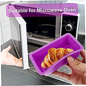 Cabilock Egg Cake Mold Mini Chocolates Mini Cake Molds Loaf Pans for Baking Bread Silicone Cake Mould Bread Pan Silicone Baking Mold Nonstick Toast Mold Toast Box Baking Cup Bakeware Oven