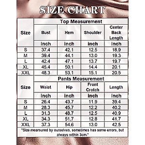 Ekouaer Silk Pajama set for Women Satin Pj Set Crop Top and Long Pant Lounge Set Two Piece Sleep Set Champagne M