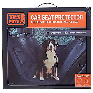 YES PETS Car Seat Protector Waterproof 4-Layer Protection Back Seat Cover All VECHICLES Plus Storage Bag and Safety Resistance