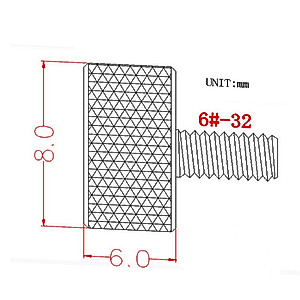 New Lon0167 Computer Graphics Featured Card Flat Head reliable efficacy Knurled Thumb Screws Sky Blue 6#-32 4pcs(id:83e 20 83 a28)
