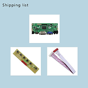 VSDISPLAY HD-MI DVI VGA Audio LCD Controller Board M.NT68676 Compatible with 32" 32 inch 1920x1080 HV320FHB N00 N02 N10 N80 N4K F40 LVDS Interface LCD Screen