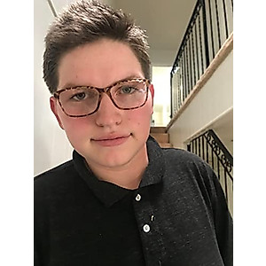 ZENNI Blue Light Blocking Glasses for Women Men Stylish Tortoiseshell TR90 Rectangle Frame Relieve Digital Screen Eye Strain Light Eyewear UV Protection