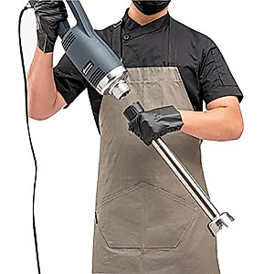 Restaurantware Hi Tek Stainless Steel Blending Shaft - Fits Variable Speed Immersion Blender - 18" - 1 count box,Silver