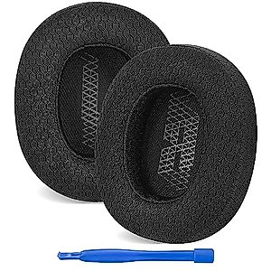 Ear Pads for JBL Lifestyle E65BTNC, Duet NC, Live 650 BTNC, Live 660 BTNC Headphones Replacement Ear Cushions, Ear Covers, Headset Earpads (Mesh Fabric/Black)