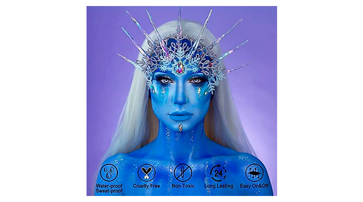 CCBeauty Light Blue Face Paint Stick for Events & Sports
