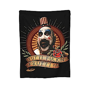 Captain and Spaulding Blankets Throw Blanket,Custom Flannel Fleece Blankets and Throws for All Seasons, Ultra Cozy Blanket Air Conditioning Blanket 60"X50"