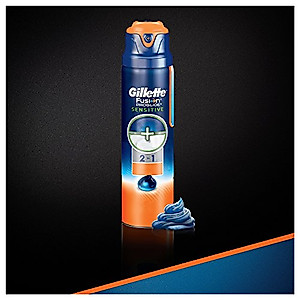 Gillette Fusion ProGlide 2 in 1 Shave Gel Sensitive - 6 oz