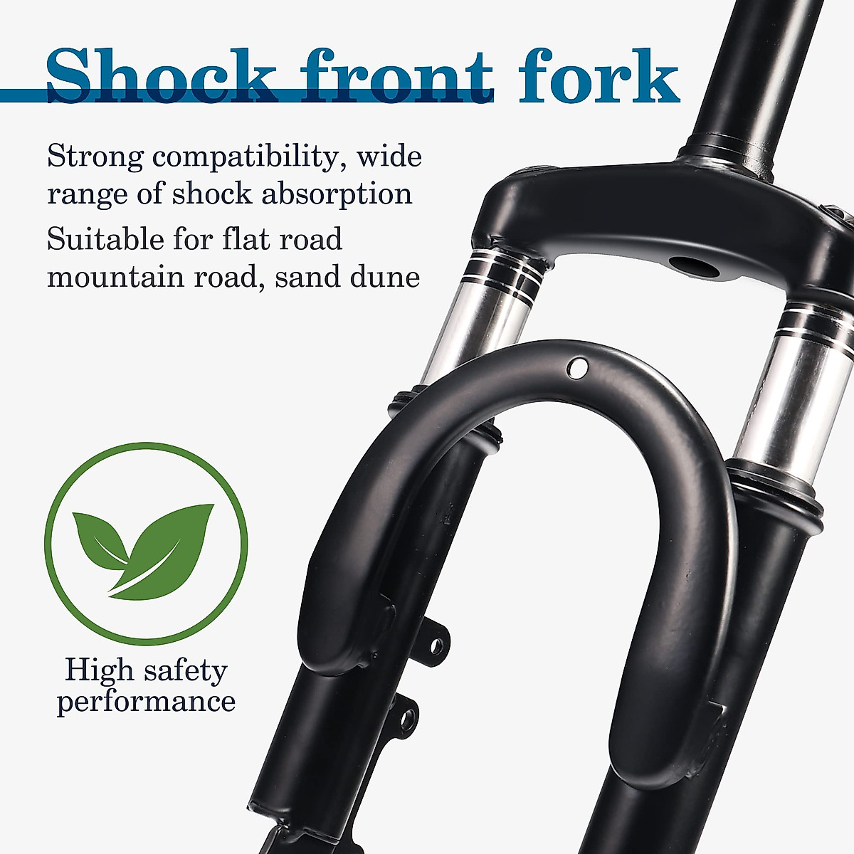 Relibupdater 12 Inch Front Suspension Fork,Compatible with 10'' 12'' Wheel,Scooter Fork Suit with E Bikes,Electric Scooters, Electric Bicycles, Motorcycles and Mountain Bikes