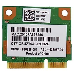 HP RealTek RTL8188CE Half Mini PCIe Wireless Wlan Card 802.11 b/g/n 639967-001 640926-001