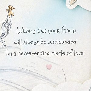 Hallmark Disney Baby Shower Card for New Parents (Lion King, Baby Simba) Welcome New Baby, Congratulations, Gender Reveal