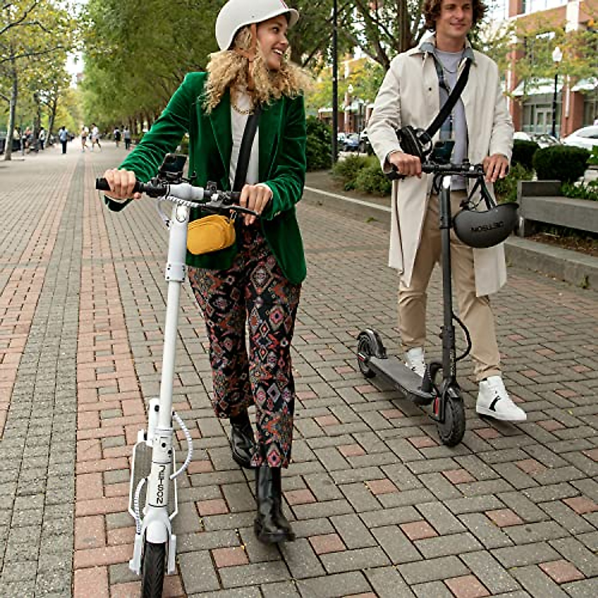 Jetson Eris Adult Electric Scooter - Includes Easy Folding Mechanism, LCD Display, Integrated Phone Holder, Reach Speeds up to 14 MPH, Range of up to 12 Miles, Ages 12+, Black, JERIS-BLK