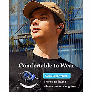 Wireless Ear Clip Bone Conduction Headphones Bluetooth Wireless Clip On Open Ear Earbuds with Earhook Earclip Bone Conduction Earbuds Head Set Waterproof Bone Conducting Ear Buds Induction Headphones