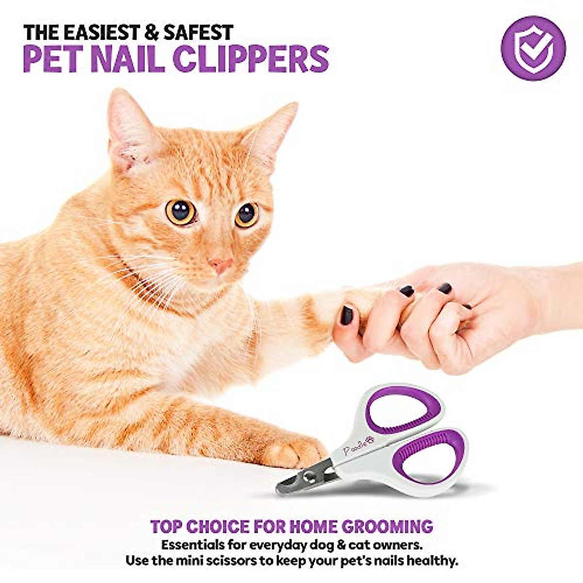 Cat Nail Clipper, Dog Nail Trimmers – Pet Claw Scissors for Cats, Dogs, Rabbits & Small Animals – Sharp Stainless Steel Professional Grooming Tool - Gentle Yet Effective