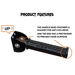 Doorway Stair Assist Handle, Handicap Grab Bars for Wall, Non-Slip Grab Bar for Elderly, Seniors, Injured and Handicap People, Support Up to 300 Pounds, Black