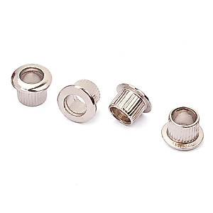 6 Pieces Nickel Plating Guitar Tuner Conversion Bushings Adapter Ferrules suit for Vintage Guitar