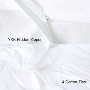 YINFUNG Tufted Duvet Cover Cotton Textured Boho Queen White Clipped Dot Shabby Chic Jacquard Geo Elegant Pretty Cute Duvet Cover Set 90x90 Diamond Bohemian Bedding Set Zip